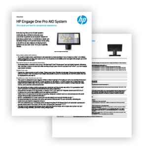 HP Engage One Pro All-in-One System - ReSource Point of Sale : ReSource ...
